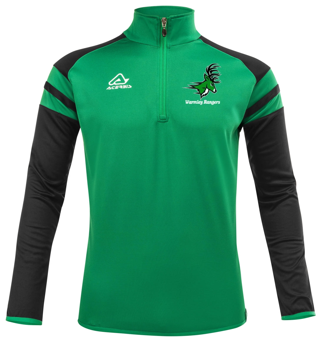 Warmley Rangers FC Kemari ½ Zip Sweatshirt (Green/Black) – tayz.co.uk